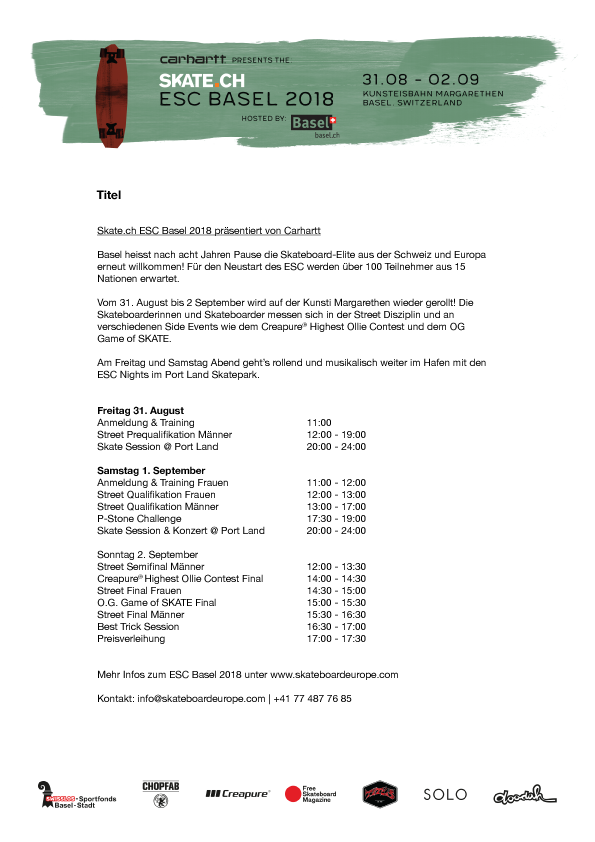 ESC Basel – SKATE.CH